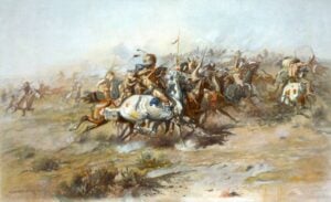 Custer's Last Stand At The Battle Of Little Bighorn In 1876