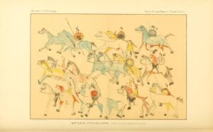 Custer's Last Stand At The Battle Of Little Bighorn In 1876