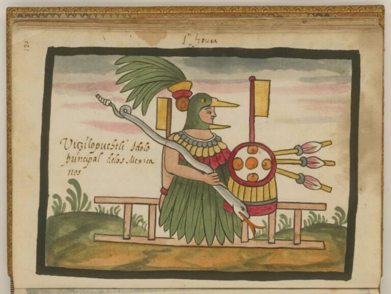 Huitzilopochtli, The Aztec God Behind Countless Human Sacrifices