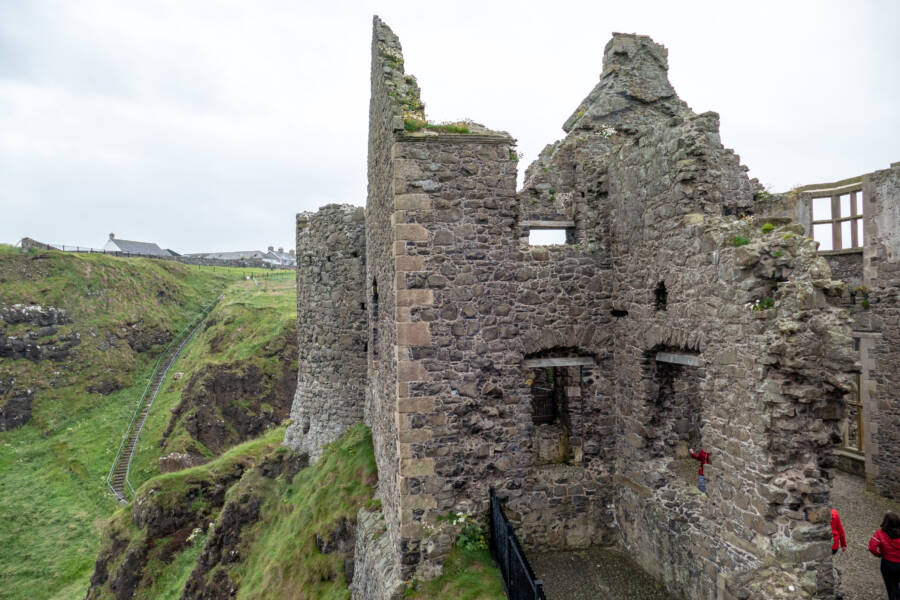 Dunluce Castle, The Medieval Fortress On The Cliffs Of Northern Ireland