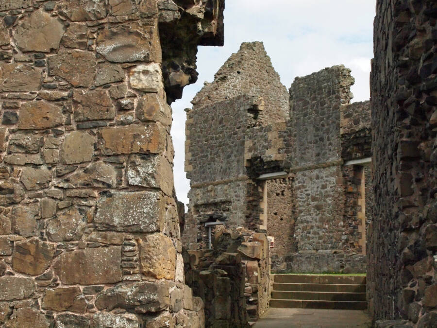 Dunluce Castle, The Medieval Fortress On The Cliffs Of Northern Ireland