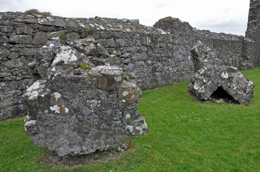 Dunluce Castle, The Medieval Fortress On The Cliffs Of Northern Ireland