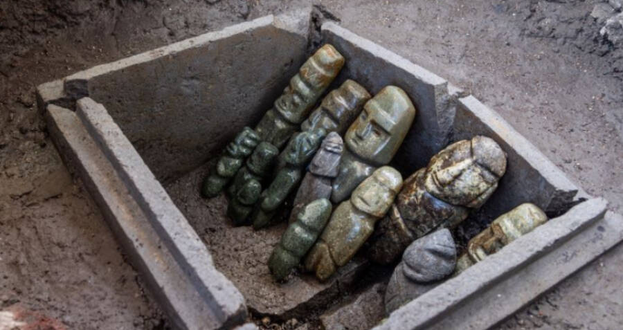 Archaeologists Uncover Looted Stone 'Effigies' At Aztec Site