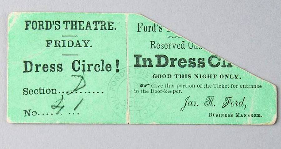 Rare Theatre Tickets From Lincoln Assassination Sold At Auction