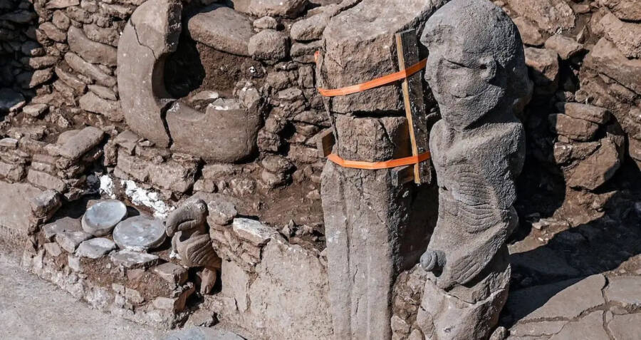 Ancient Statue Of Man Holding His Phallus Found In Turkey