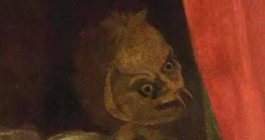 Lost 'Fiend' Uncovered In Restoration Of 18th-Century Painting