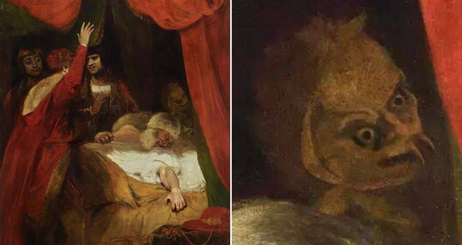 Lost 'Fiend' Uncovered In Restoration Of 18th-Century Painting