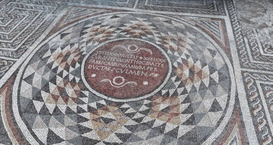 Massive, Ornate Ancient Roman Mosaic Floor Unearthed In Kayseri