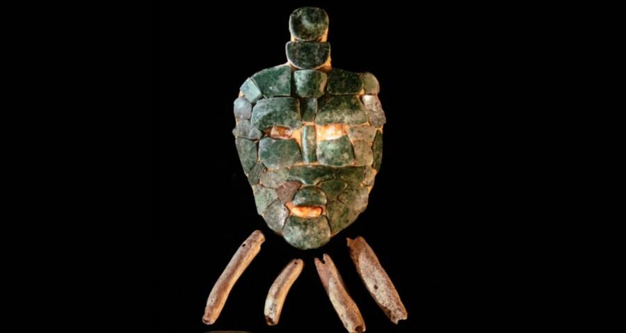 Ancient Jade Mask Found In A Maya Pyramid Tomb