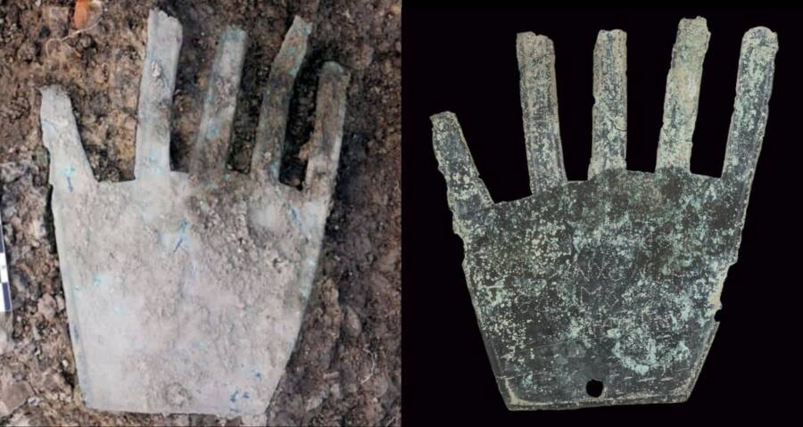 Ancient Bronze Hand With Vasconic Inscription Found In Spain