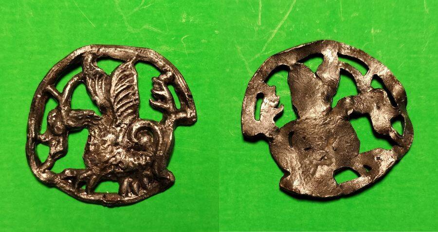 Medieval Pilgrim Badge Depicting A Basilisk Discovered In Poland