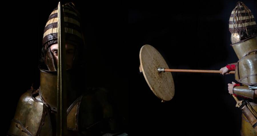 Soldiers Test Ancient Greek Armor To See If It Was Effective