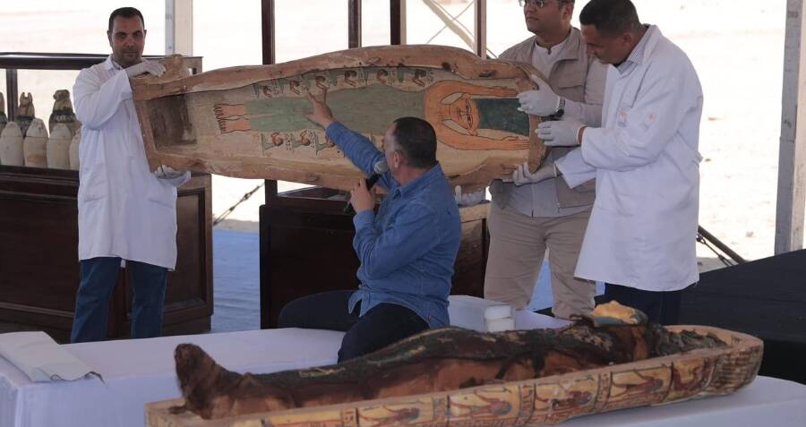 Egyptian Sarcophagus Goes Viral For Resembling Marge Simpson