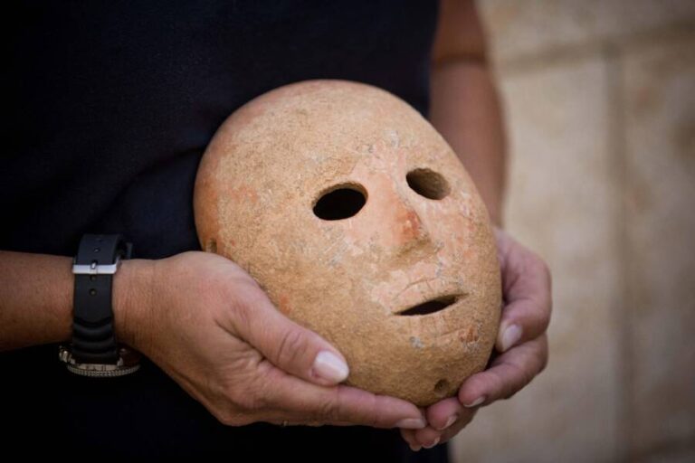A Rare Neolithic Stone Mask Was Just Unveiled In Israel