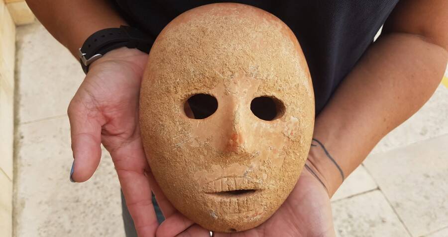 A Rare Neolithic Stone Mask Was Just Unveiled In Israel