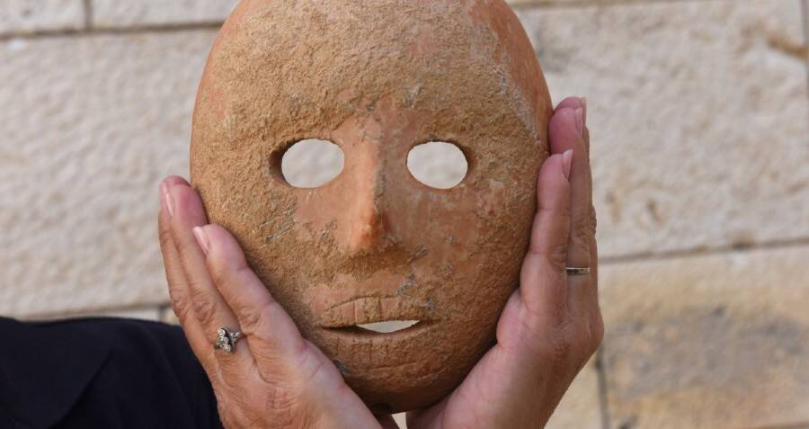 A Rare Neolithic Stone Mask Was Just Unveiled In Israel