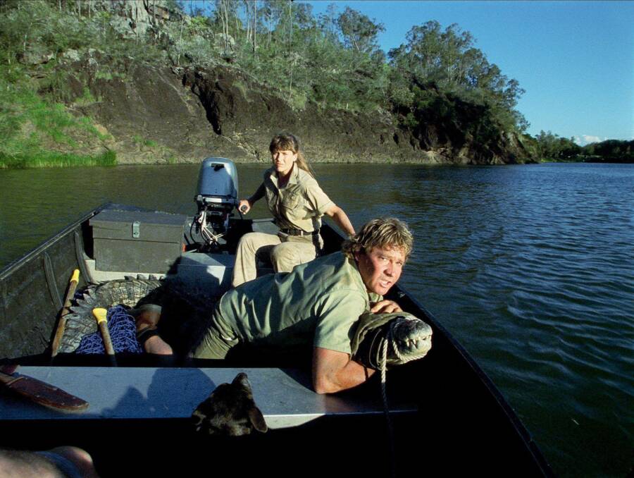 33 Wild Pictures Of Steve Irwin That Capture The 'Crocodile Hunter'