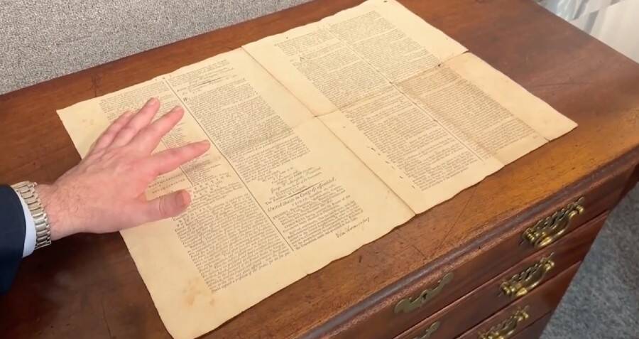 Rare Copy Of The U.S. Constitution Discovered In A Filing Cabinet