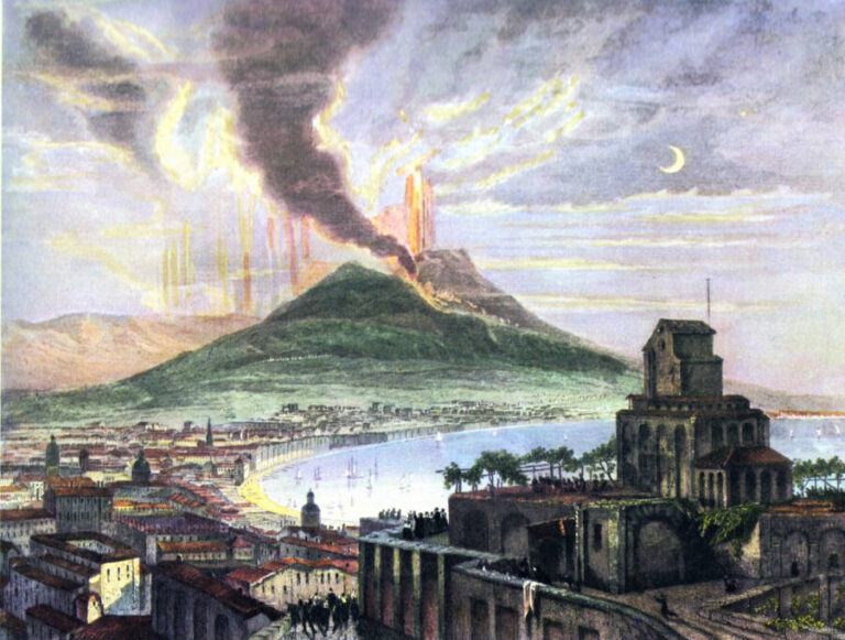The Mount Vesuvius Eruption Of 79 C.E. That Destroyed Pompeii