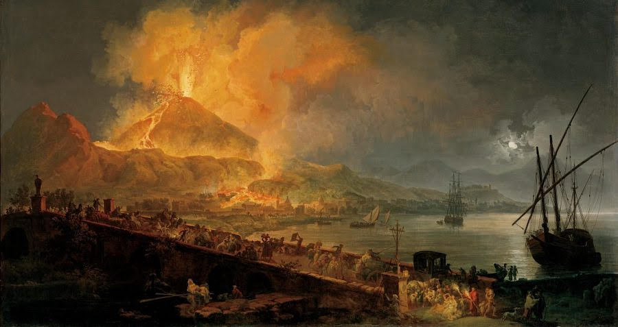 The Mount Vesuvius Eruption Of 79 C.E. That Destroyed Pompeii