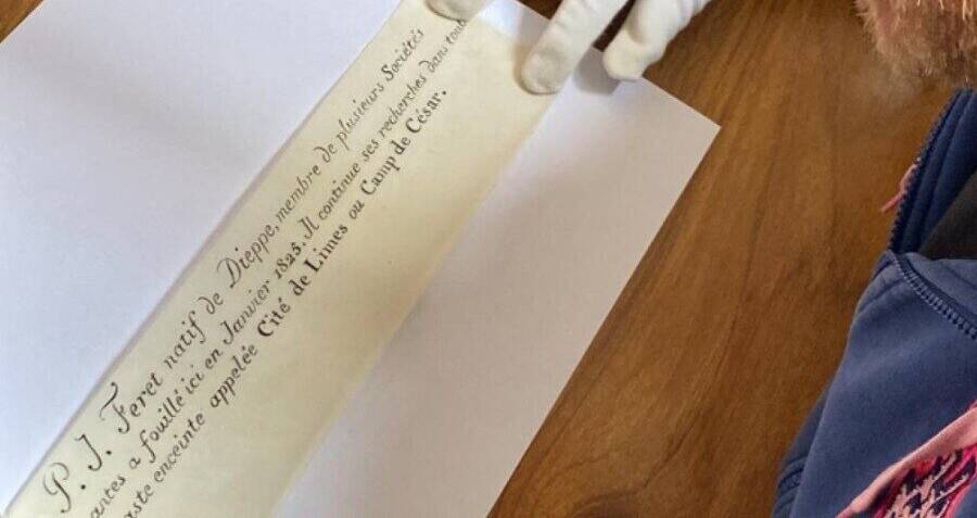 200-Year-Old Archaeologist's Note Found During A Dig In France