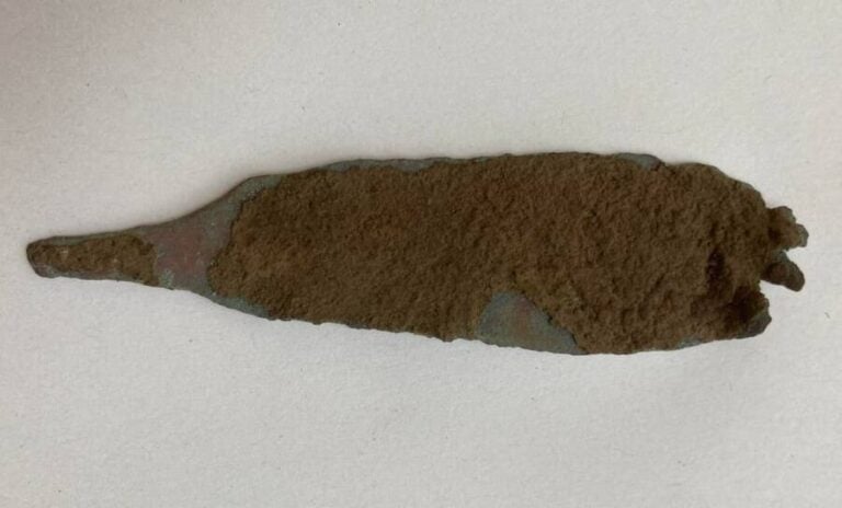 Rare Copper Age Dagger Found Inside An Italian Cave