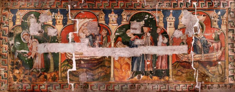 Medieval Murals At Angers Cathedral Revealed After Centuries