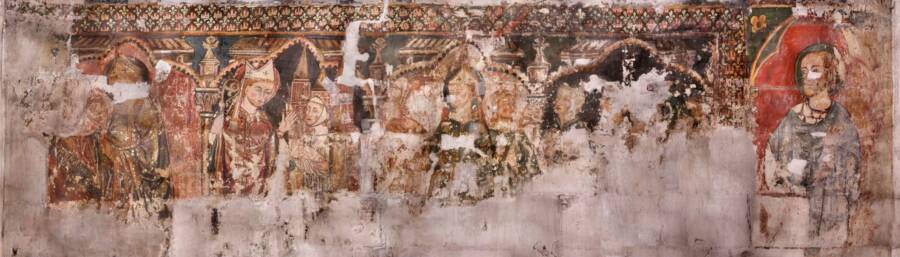 Medieval Murals At Angers Cathedral Revealed After Centuries