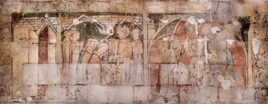 Medieval Murals At Angers Cathedral Revealed After Centuries