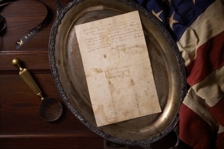 George Washington Letter From Revolutionary War Up For Sale