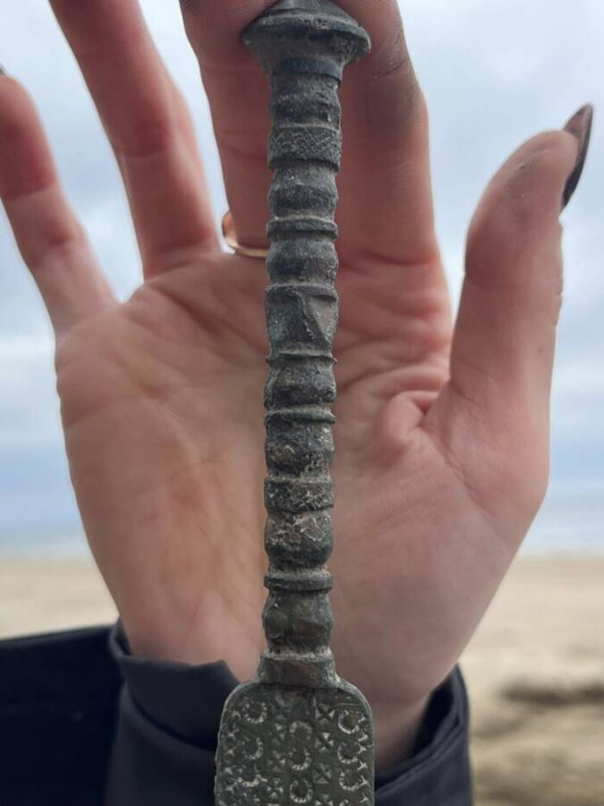 Metal Detectorists Find An Iron Age Dagger On A Polish Beach