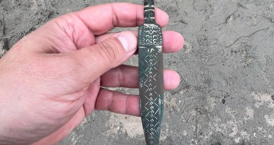Metal Detectorists Find An Iron Age Dagger On A Polish Beach