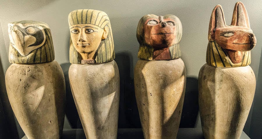 Canopic Jars, The Funerary Vessels Of Ancient Egypt