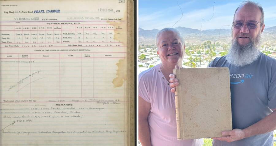 California Couple Finds Rare Logbook From Pearl Harbor
