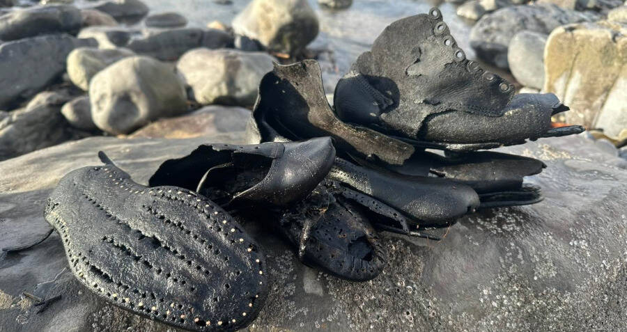 Hundreds Of Victorian-Era Shoes Wash Ashore In Wales